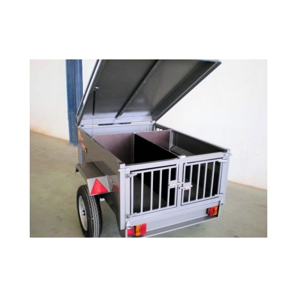Remolque para perros con tres puertas - Remolques Marchal